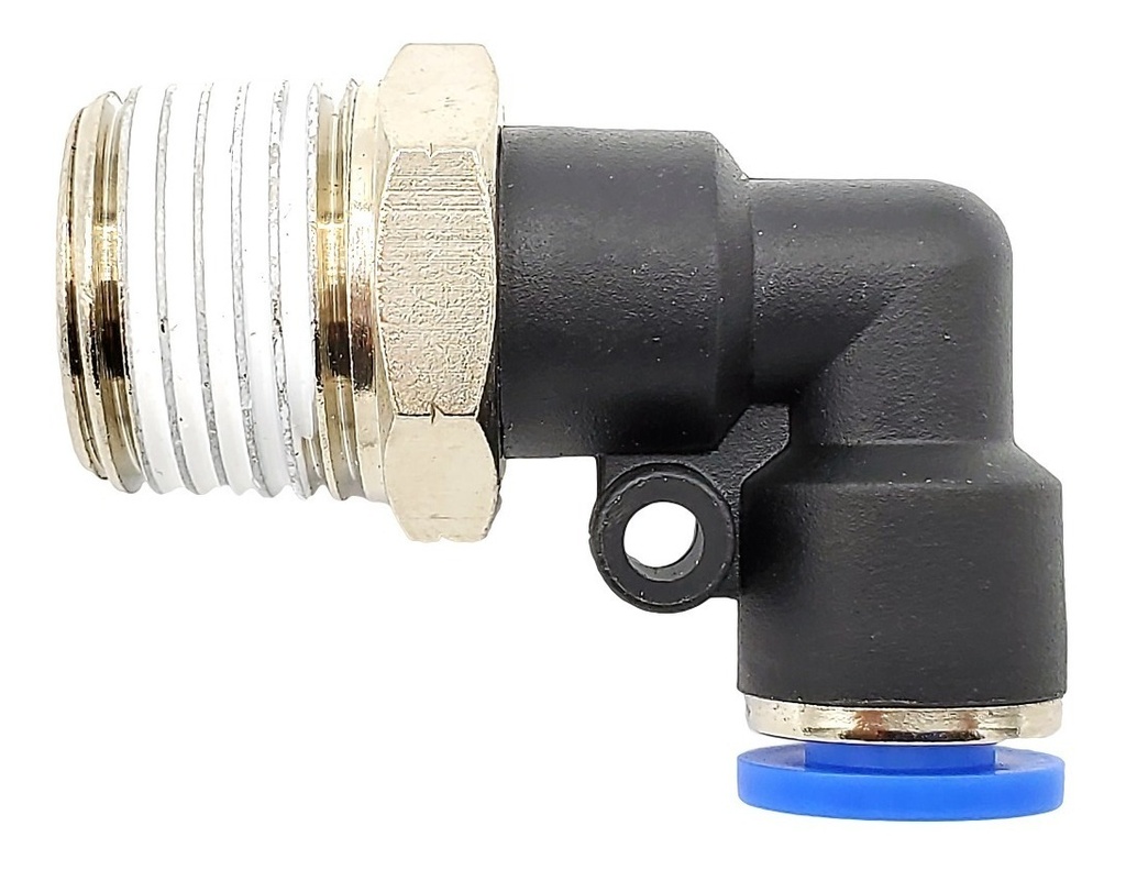 5 Pz De Conector/racor Rápido Neumático Codo 3/8 Npt X 1/4 | Instrutek